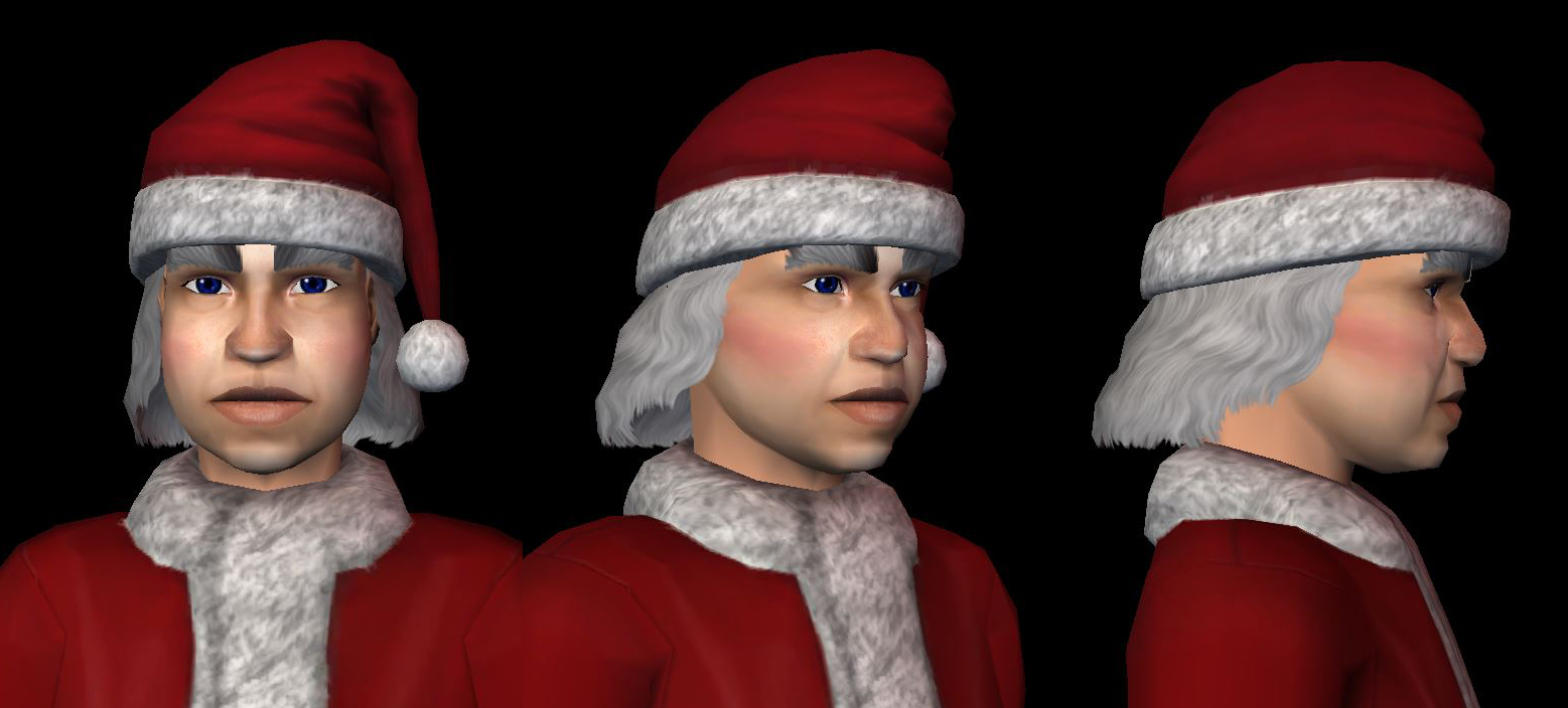Mod The Sims - Maxis Santa (+Face Archetype)