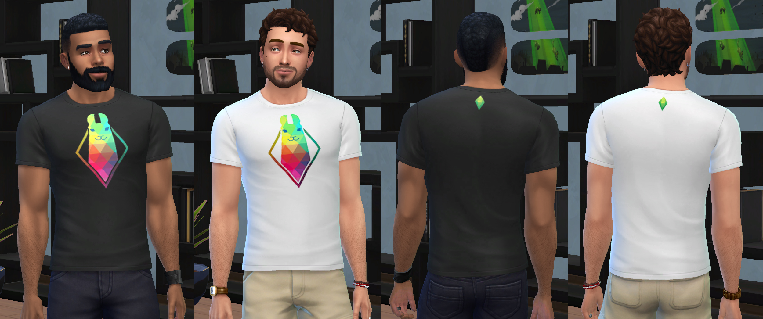 Mod The Sims - Awe-Sim Llama T-Shirt - All Ages!