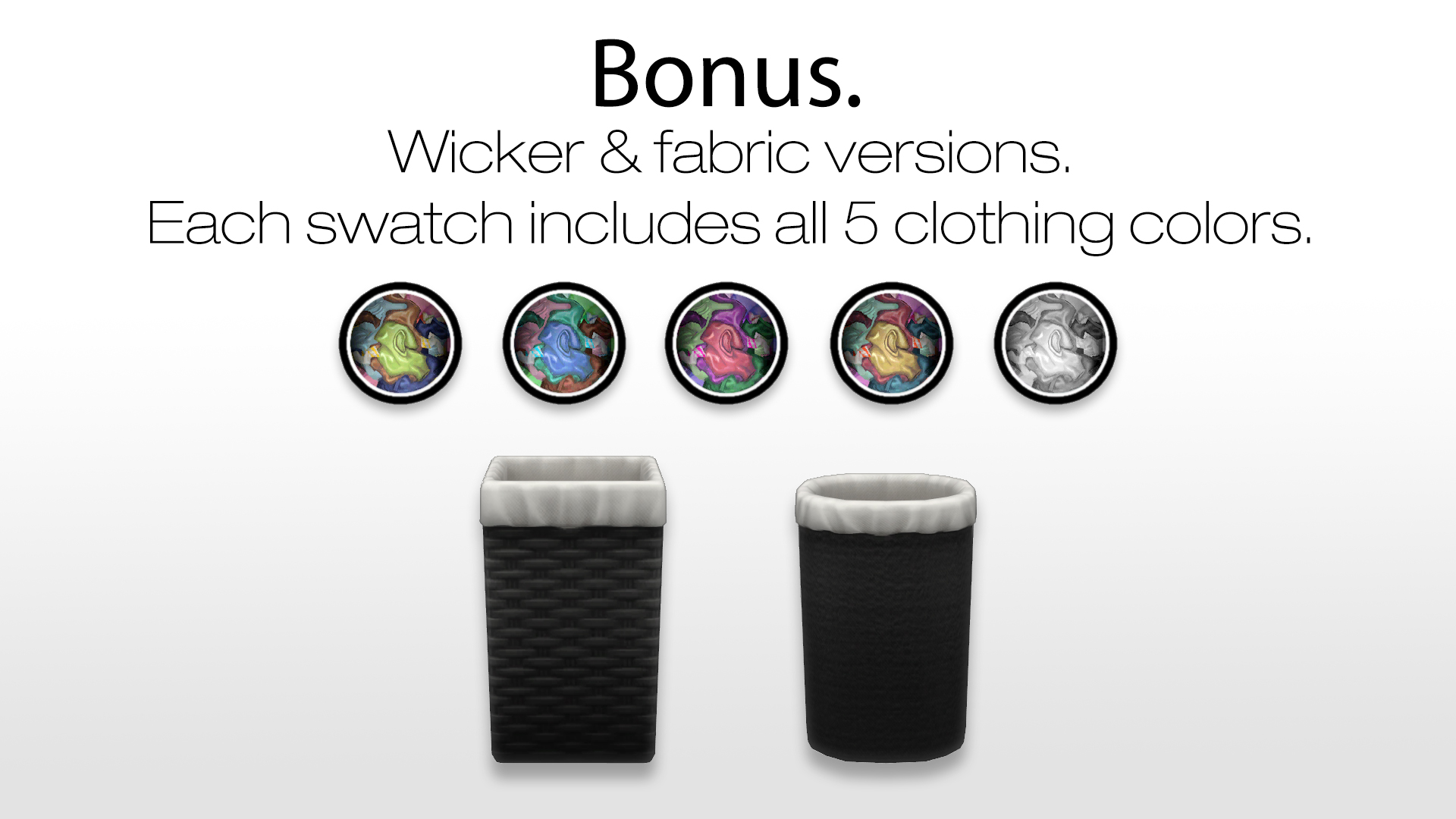 Mod The Sims - Schmapple Hamper - 35 Colors!