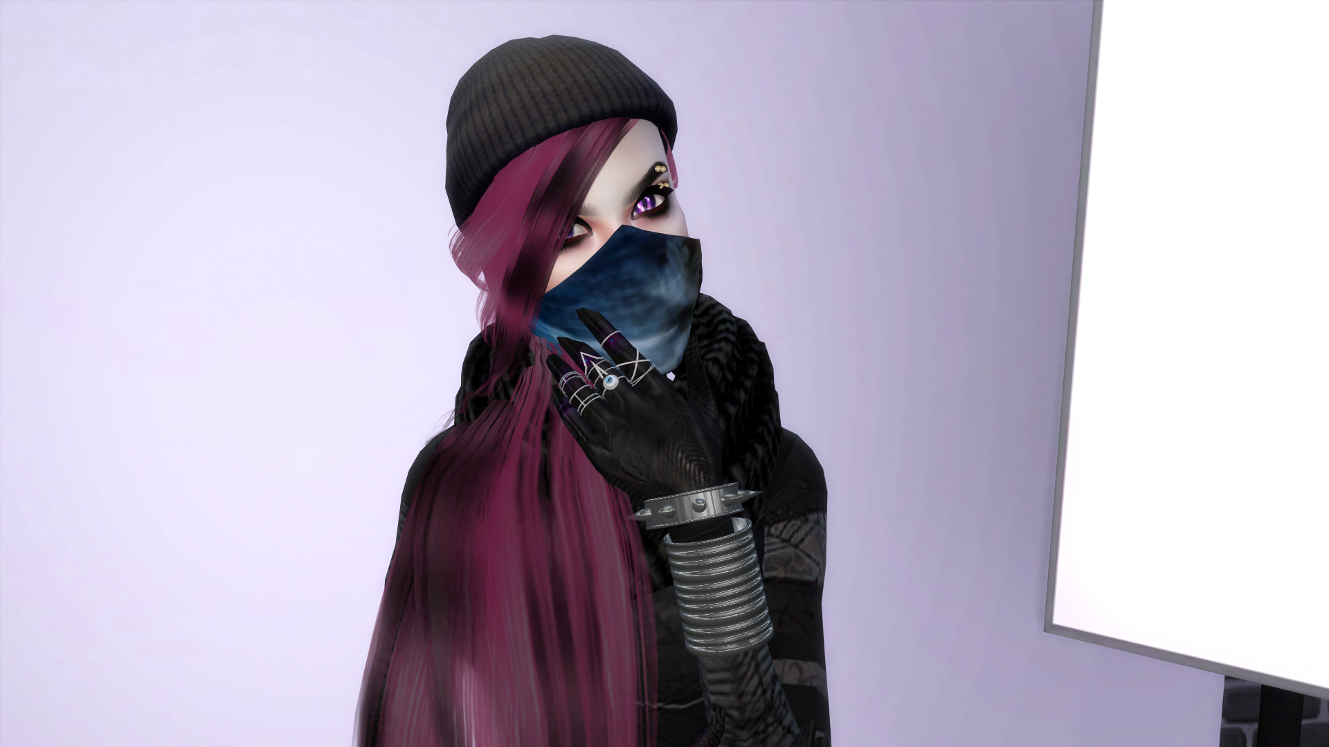 Mod The Sims - Watch_Dogs Mask set + Black (Recolor. Male and Female)