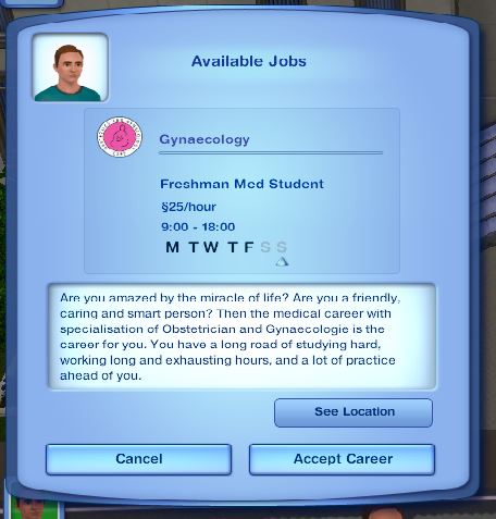 Mod The Sims - Gynaecology Career