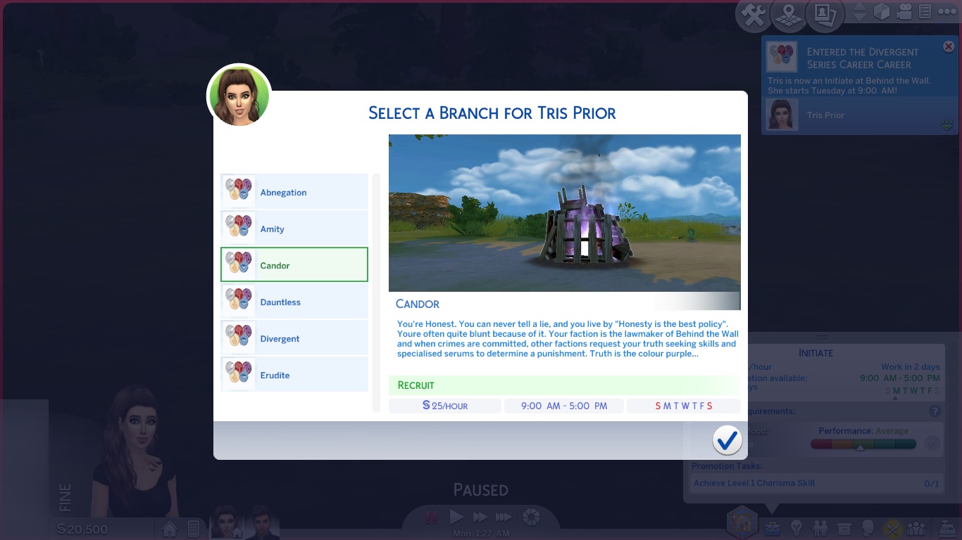 Mod The Sims - Divergent Series Career - OUT OF DATE 2024