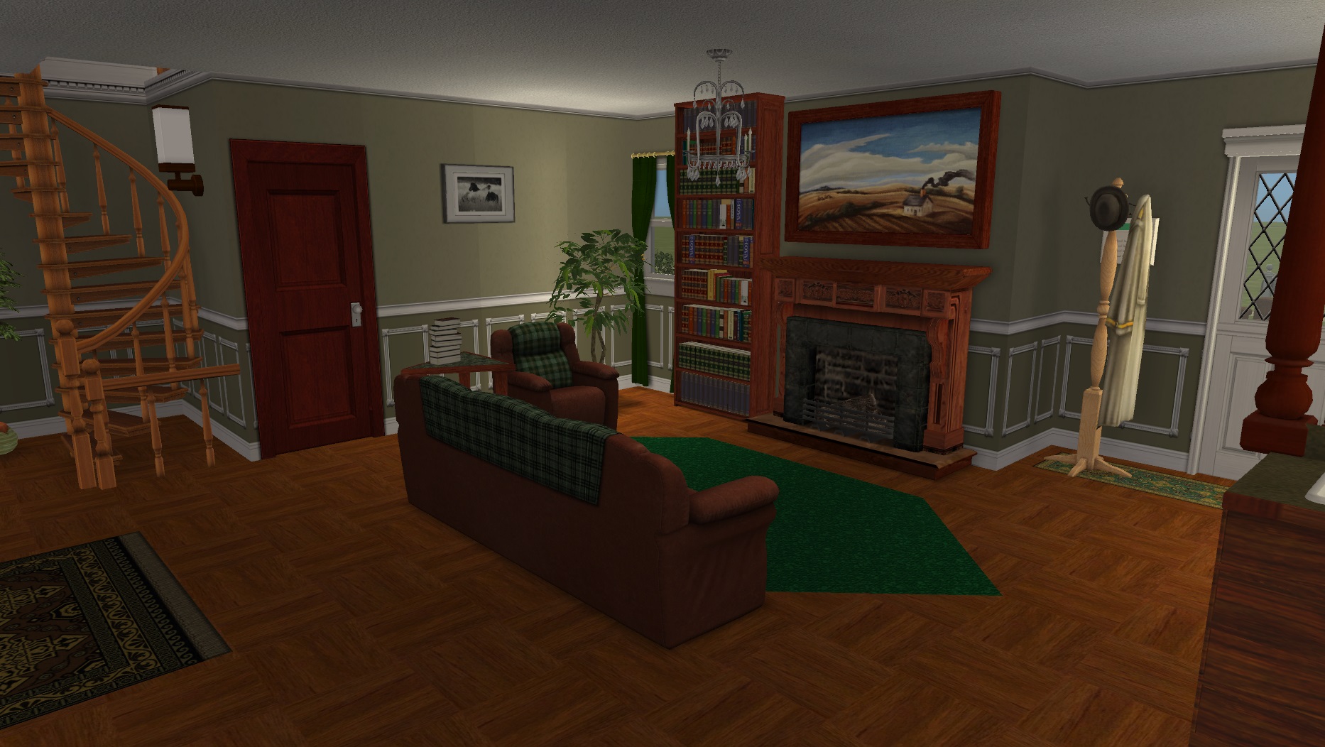 Mod The Sims - Cozy triangle - small house (2br/1bath)