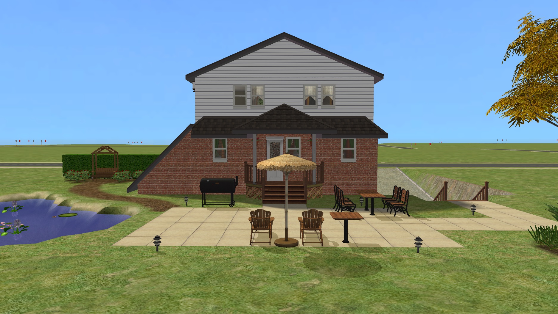 Mod The Sims - Cozy triangle - small house (2br/1bath)