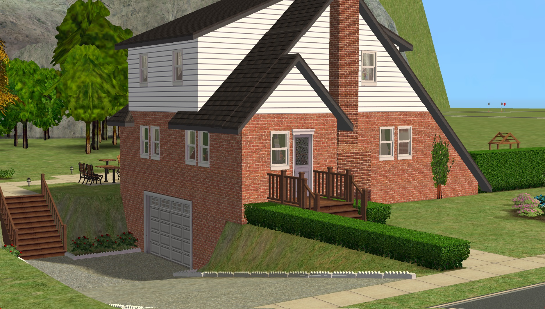 Mod The Sims - Cozy triangle - small house (2br/1bath)
