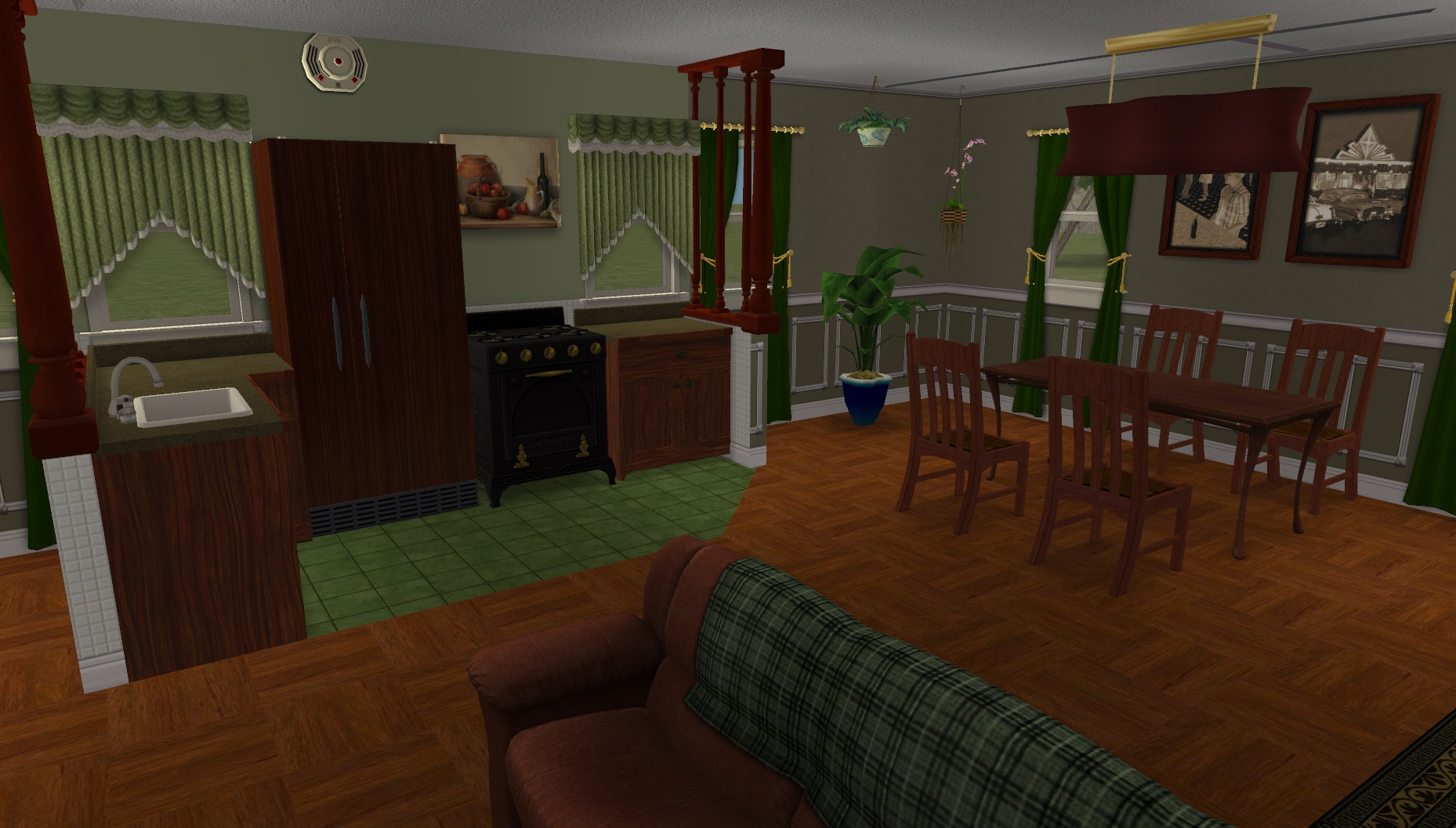 Mod The Sims - Cozy triangle - small house (2br/1bath)