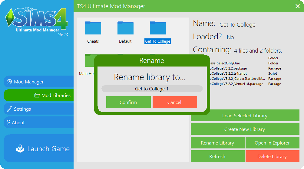 Mod The Sims - The Sims 4 Ultimate Mod Manager V1.2 - SUBFOLDER SUPPORT