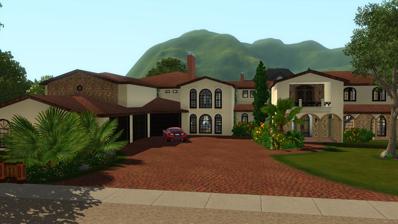 Mediterranean Style House Sims 3 Maxis Match CC World