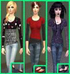 Mod The Sims - Three Awsome Punk/emo Outfits For Adults!