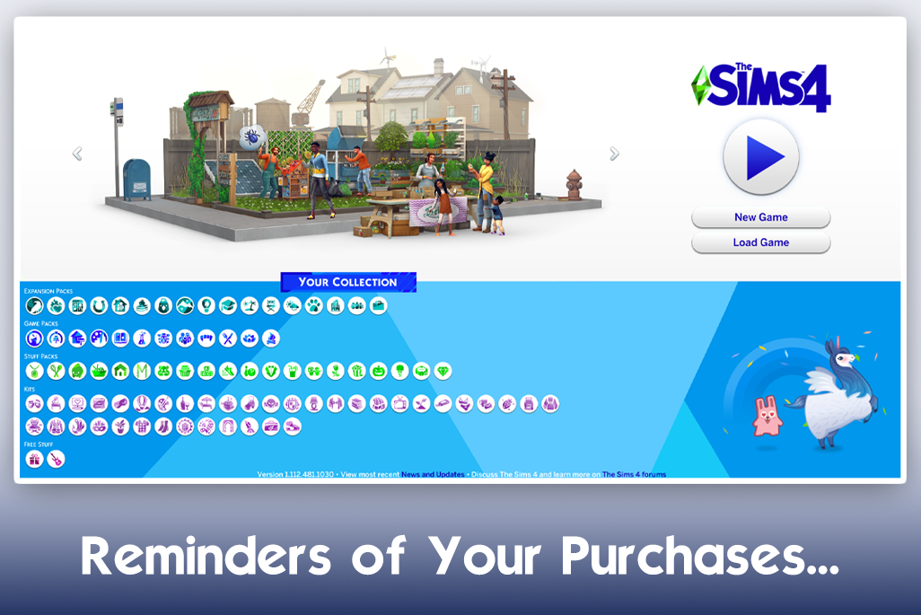 Mod The Sims - 2019 Rebrand Main Menu