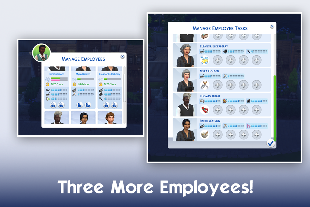 Mod The Sims - More Small Business Employees
