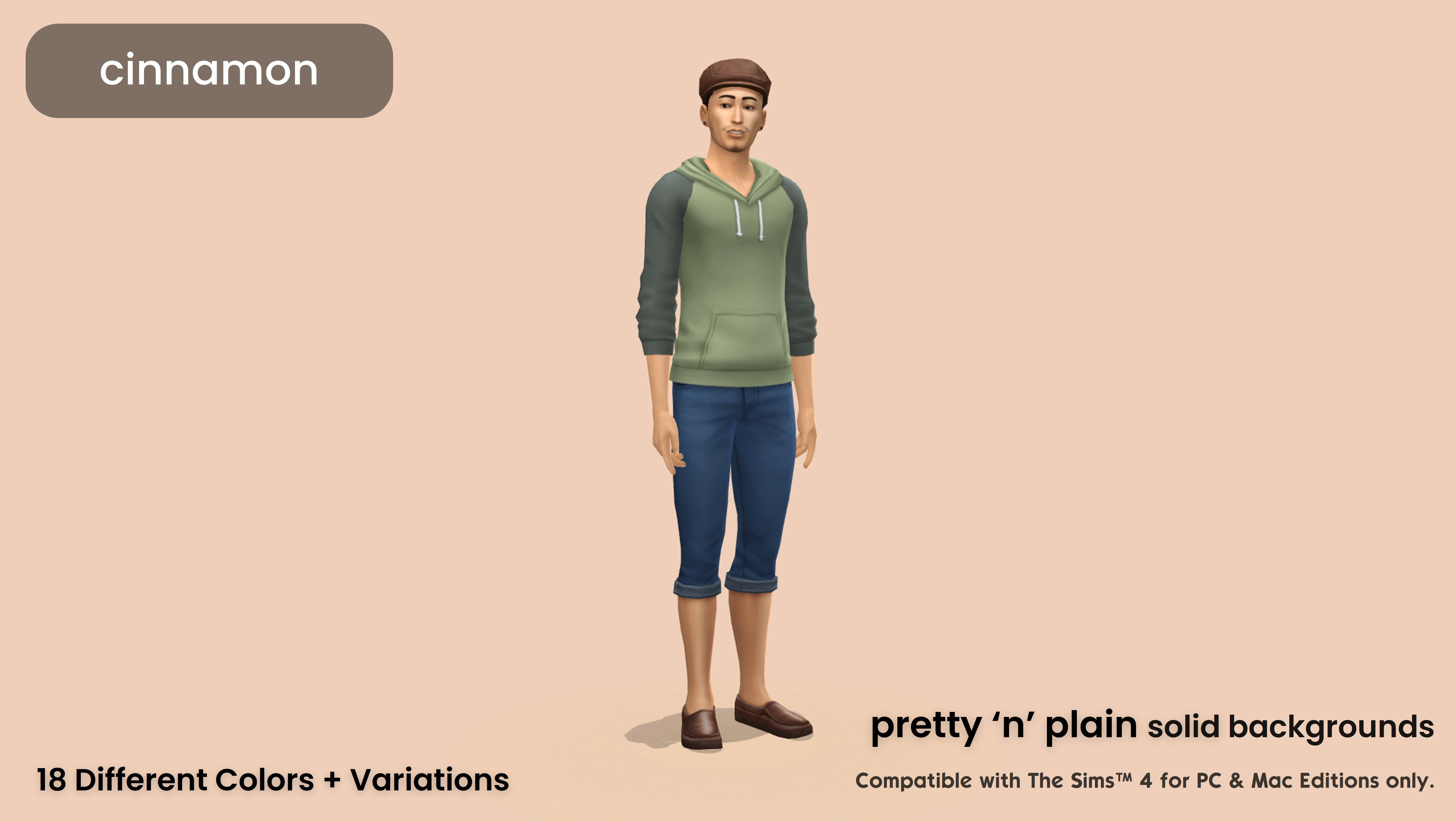 Mod The Sims - myCASmods - Pretty 'N' Plain Solid Backgrounds