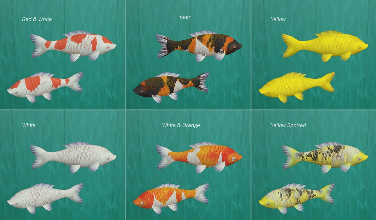 Mod The Sims - Koi Fish