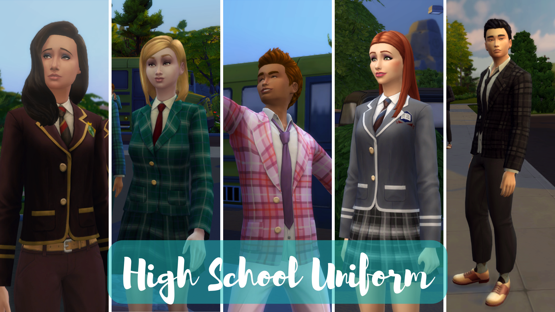 Mod The Sims - High School Uniform Mod