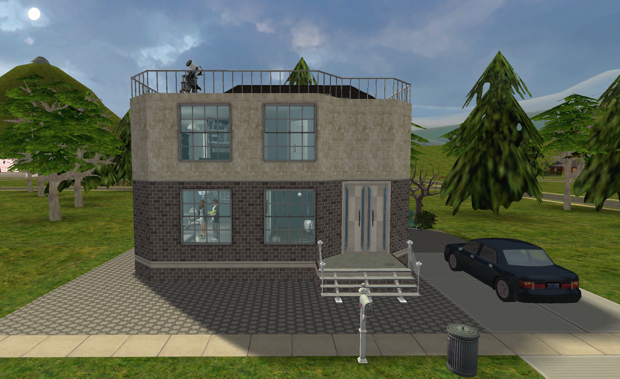 Mod The Sims - Modern Villa with an Outhouse (2br2bath)