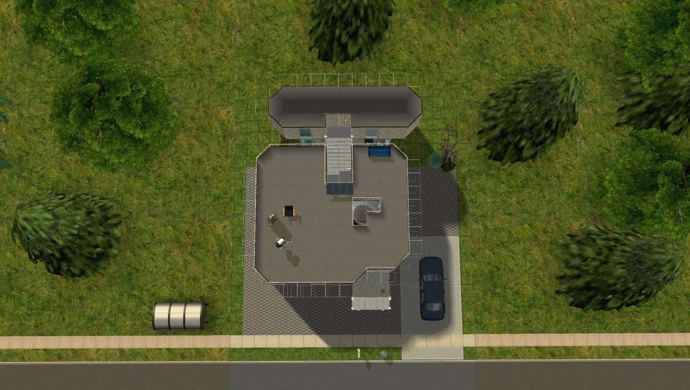 Mod The Sims - Modern Villa with an Outhouse (2br2bath)