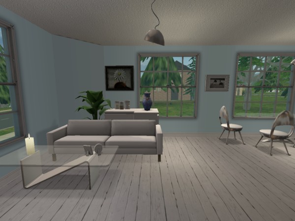 Mod The Sims - Modern Villa with an Outhouse (2br2bath)