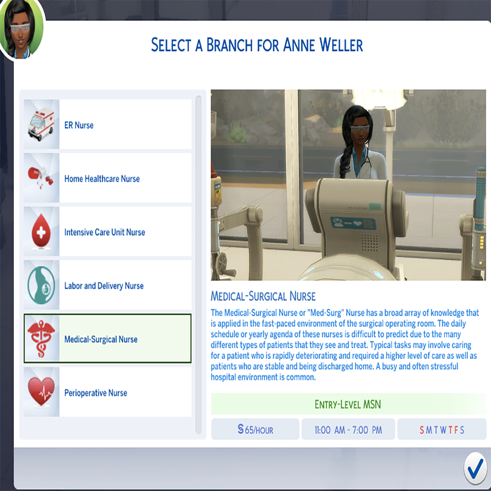 Mod The Sims - Sims 4 Nurse Career