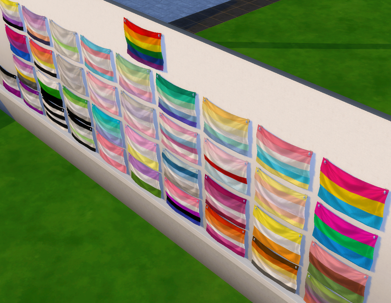 Mod The Sims - Fly Your Colors High! - Pride Flag Recolor