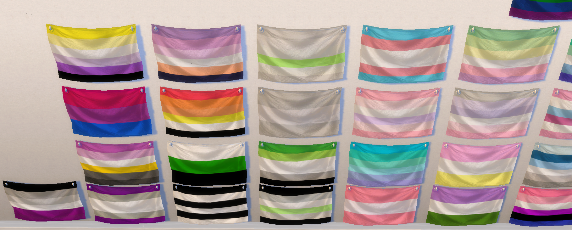 Mod The Sims - Fly Your Colors High! - Pride Flag Recolor