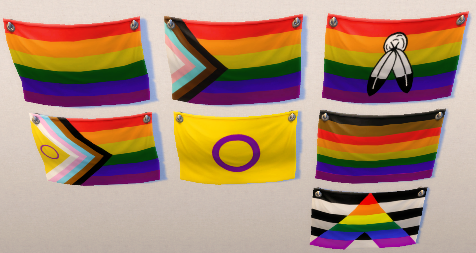 Mod The Sims - Fly Your Colors High! - Pride Flag Recolor
