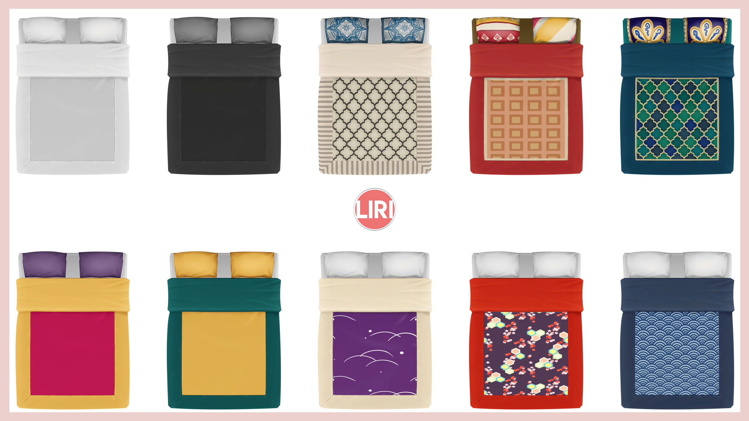 Mod The Sims - Double Futon Bed Separated