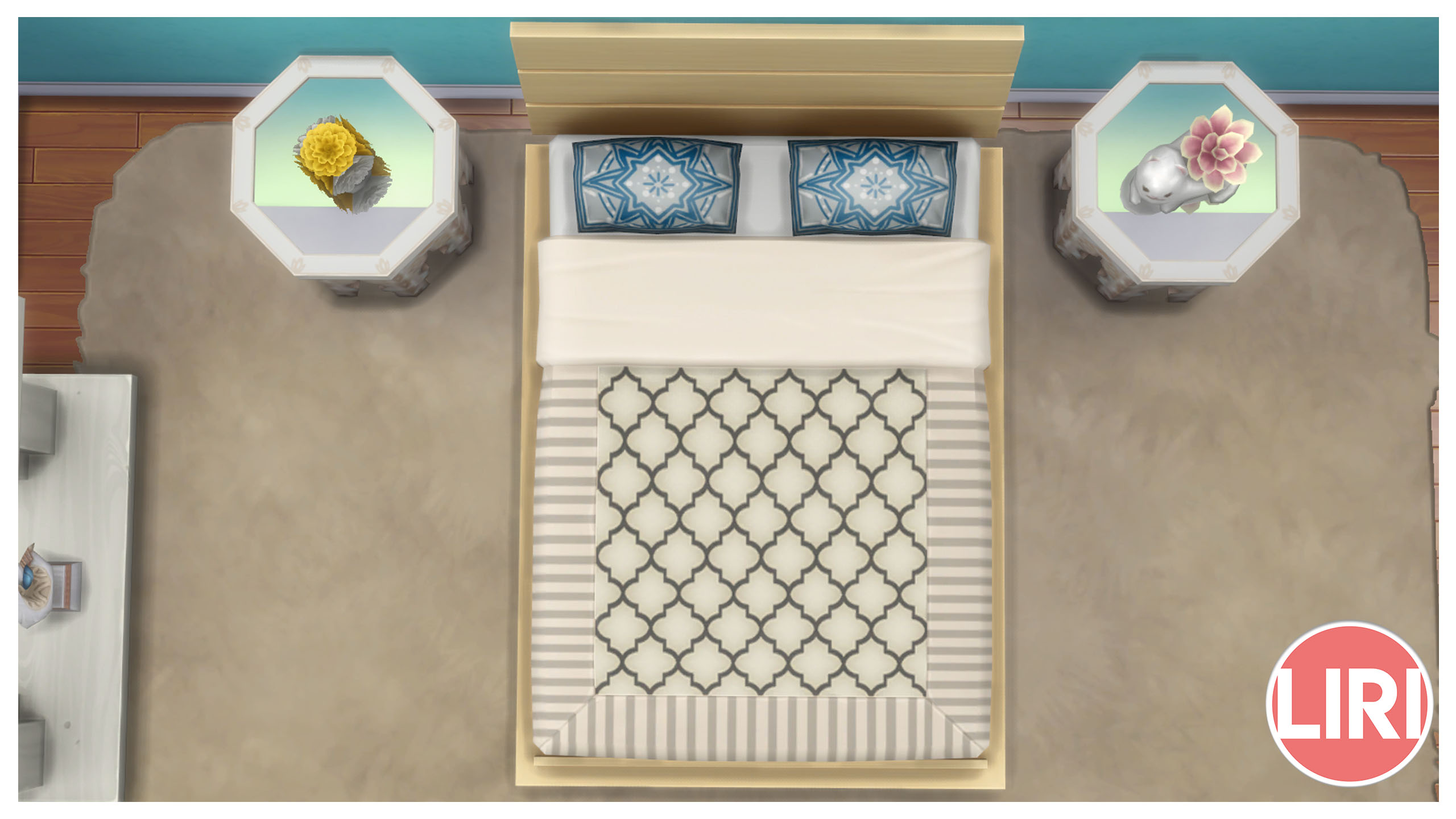 Mod The Sims - Double Futon Bed Separated