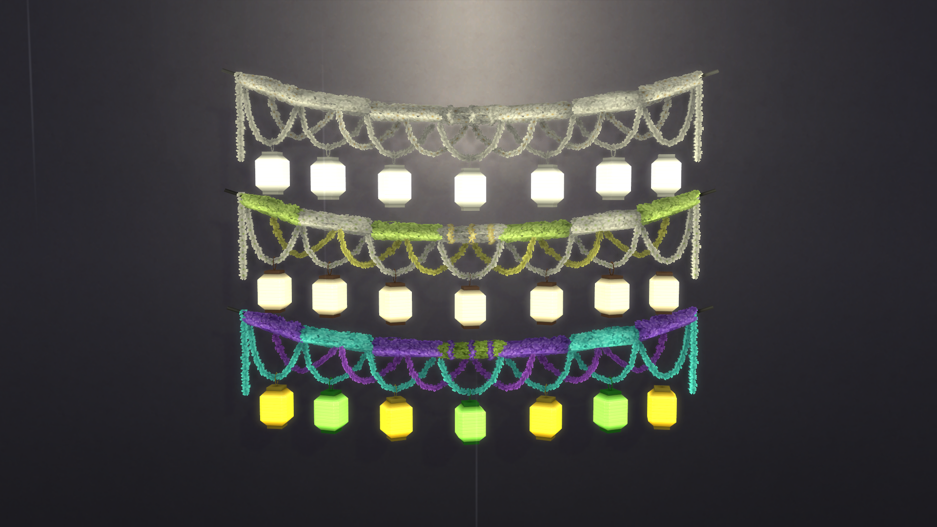 Mod The Sims - String Lights Without Poles