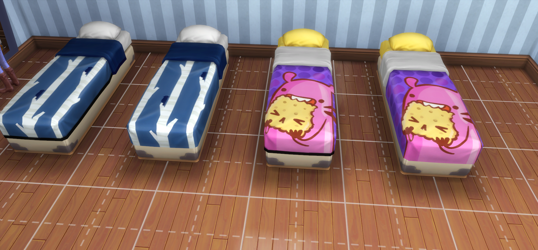 Mod The Sims - Clip-able Separated Kid's Room Mattress and Bed Frame