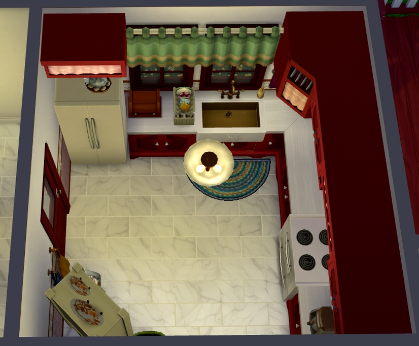 Mod The Sims - White House w/ Red Windows (no CC)