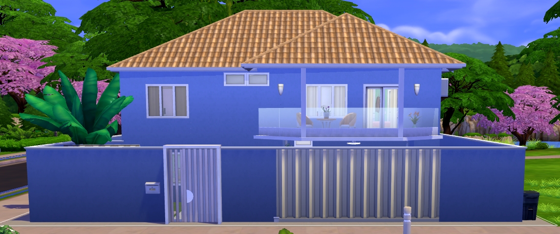 Mod The Sims - Blue Middle Class Brazilian House (no CC/sem CP)