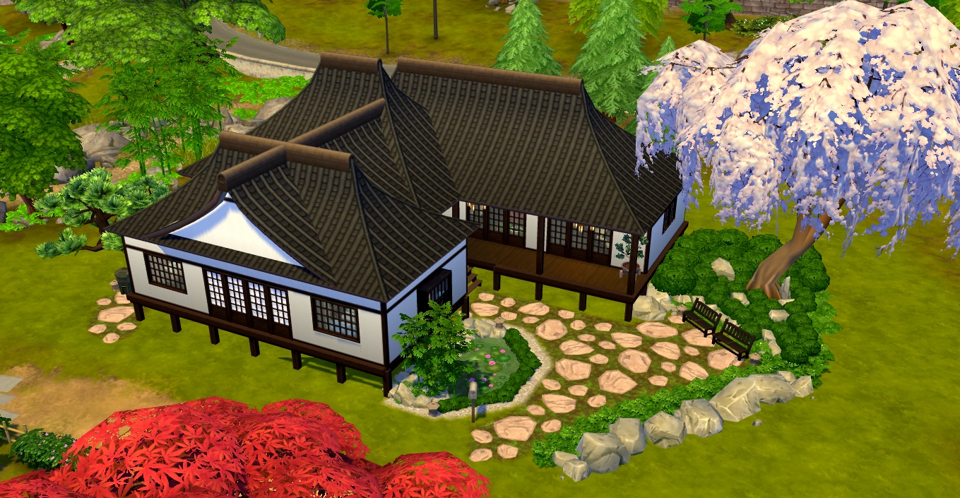Mod The Sims - Traditional Japanese Home (no CC)