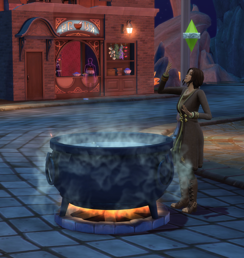 Mod The Sims - Draggable Cauldron (Store in Inventory & Use Anywhere!)