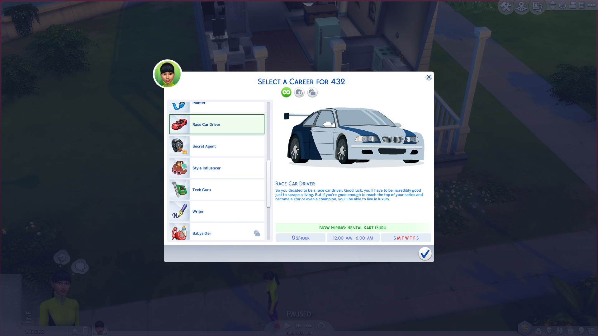 Mod The Sims - Racing Driver Career