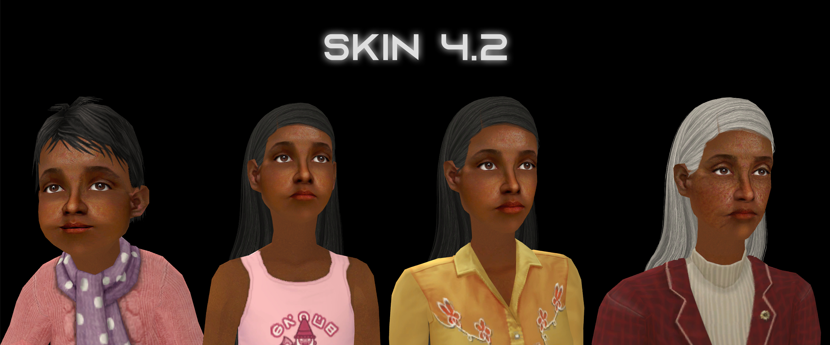 Mod The Sims - Default and Non-Default Skin Definitions for Sims2