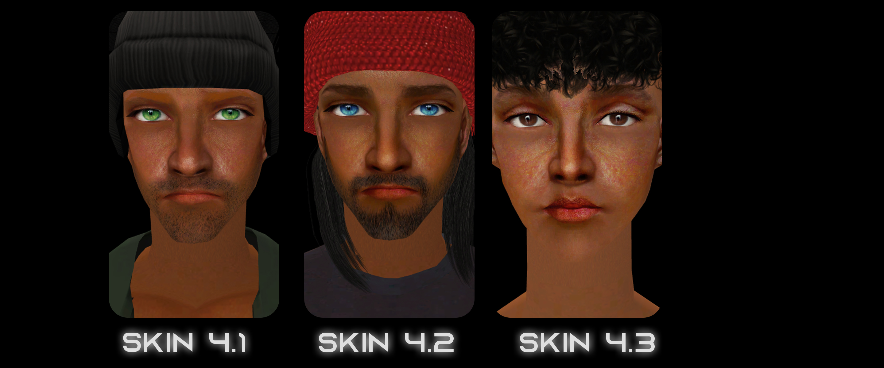 Mod The Sims - Default and Non-Default Skin Definitions for Sims2