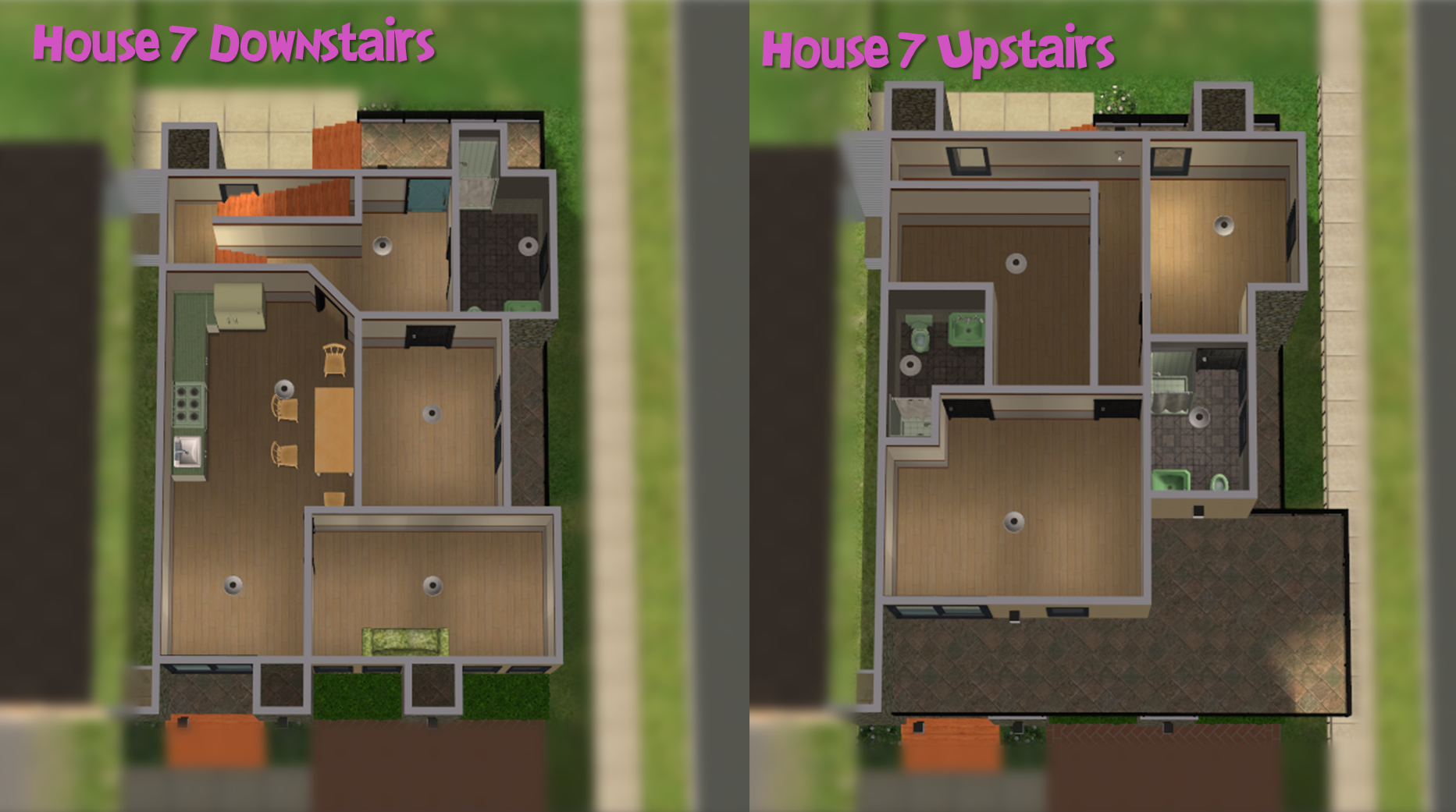 Mod The Sims - Seven 1x3 Rental Houses for Families