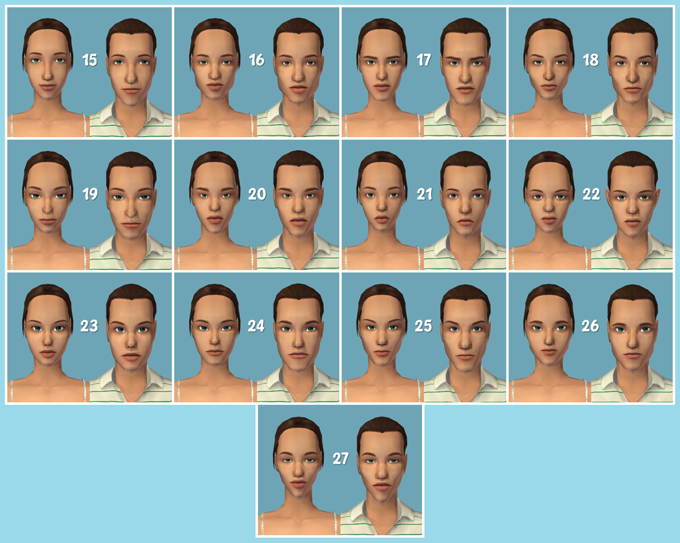 Mod The Sims - 27 Face Template Replacements "November Bay"