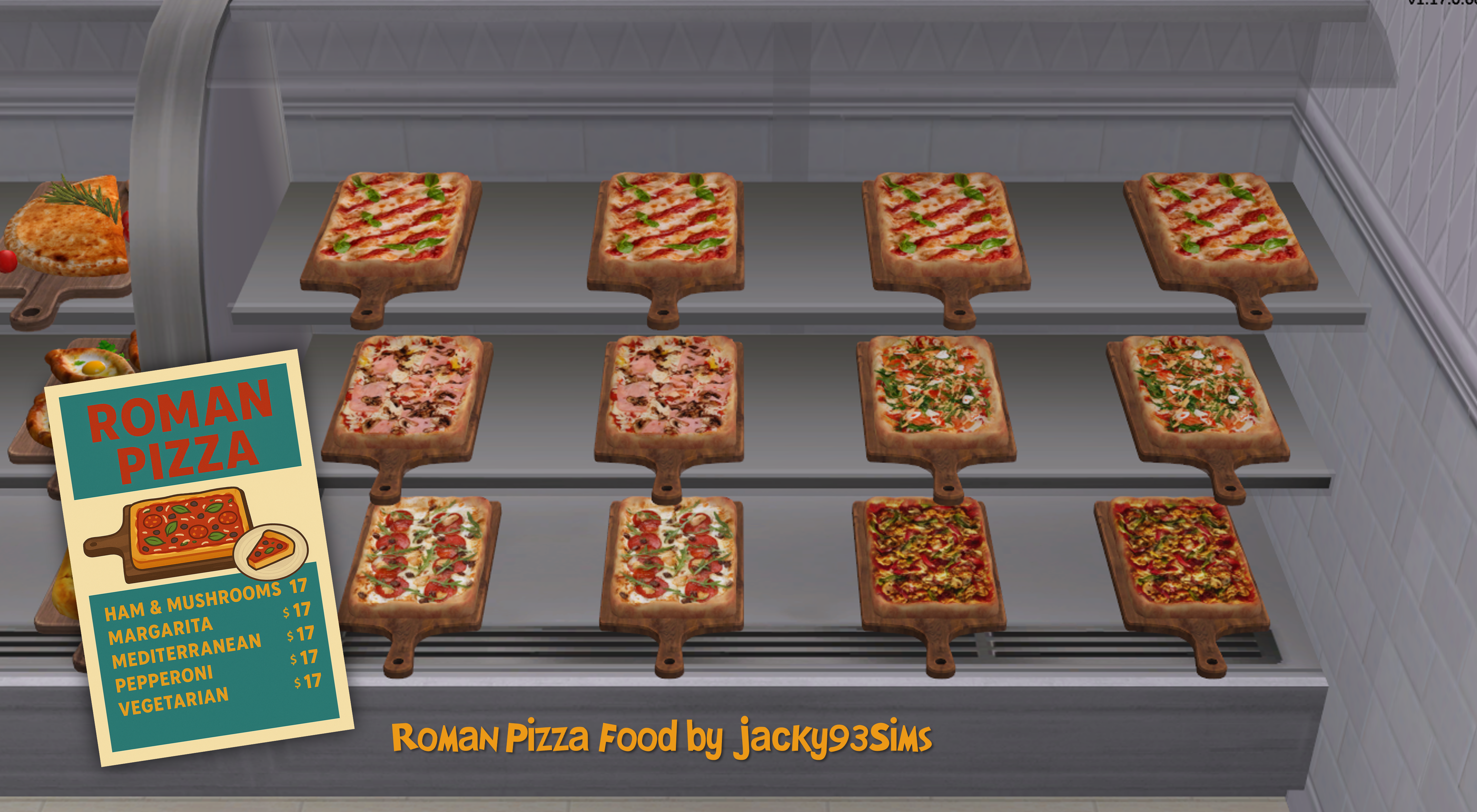 Mod The Sims - 10 Pizzeria Signs! (Pizza menus from custom pizza dishes)