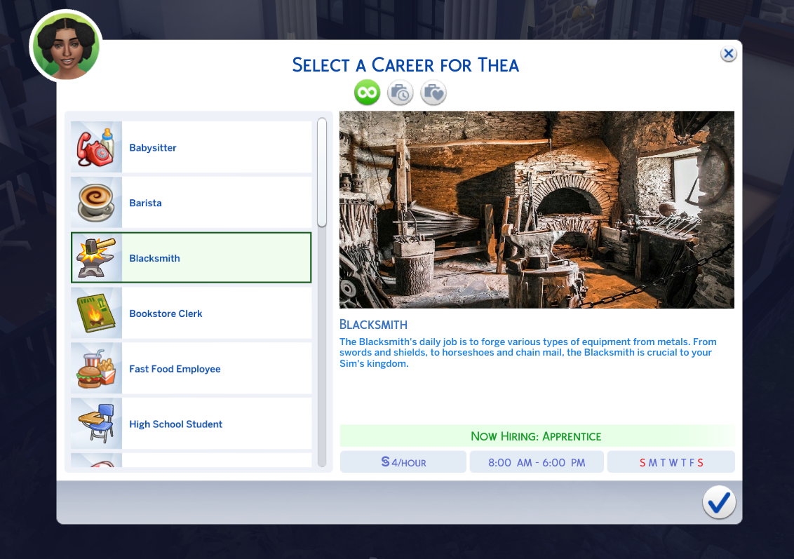 Mod The Sims - Blacksmith Career mod (Medieval Themed)