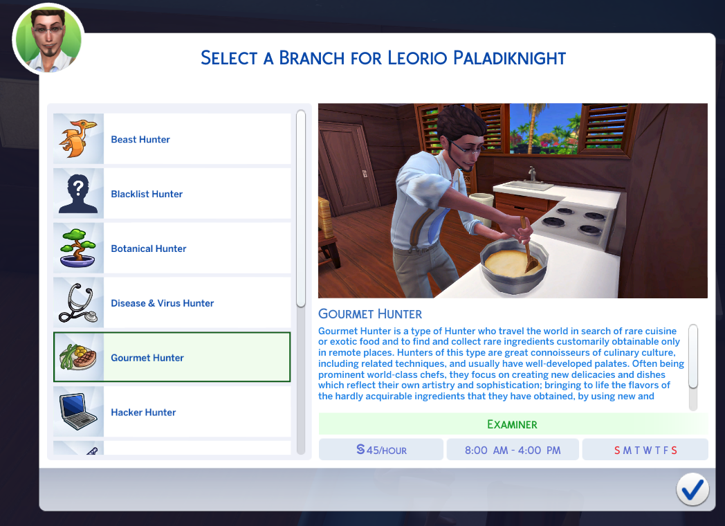 Mod The Sims - Hunter Career mod (HxH)