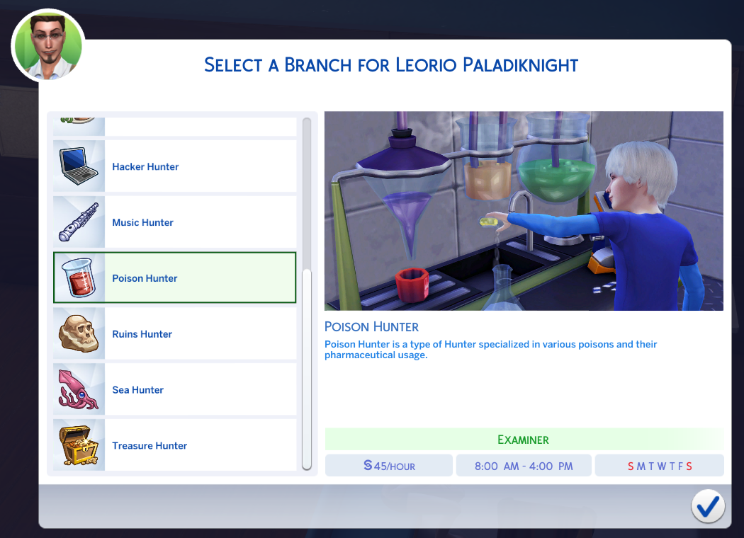 Mod The Sims - Hunter Career mod (HxH)