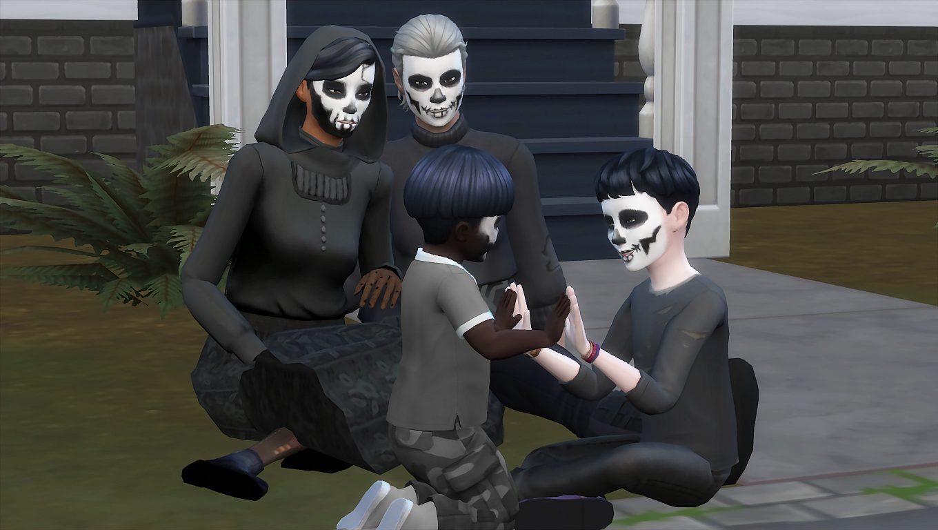 Mod The Sims - Skull face paint