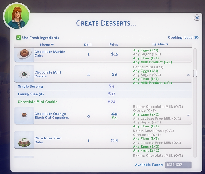 Mod The Sims - Chocolate Mint Cookies - New Custom Recipe