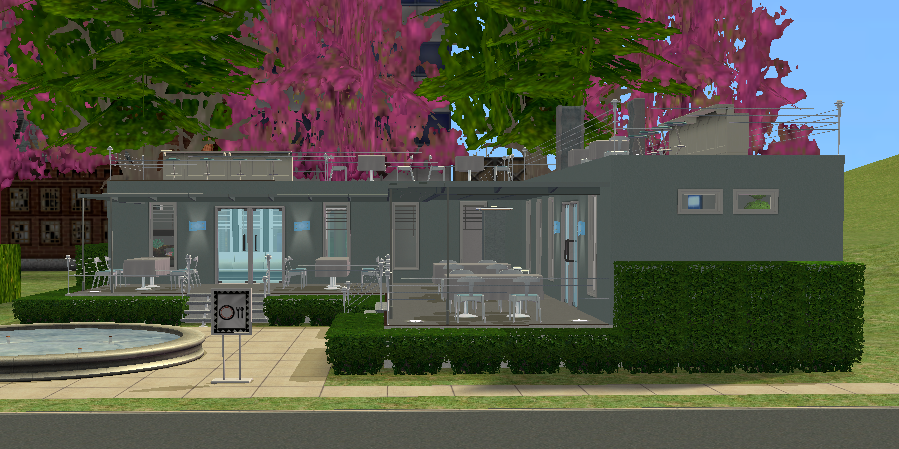 Mod The Sims - The Blueprint Restaurant and Bar CC FREE!