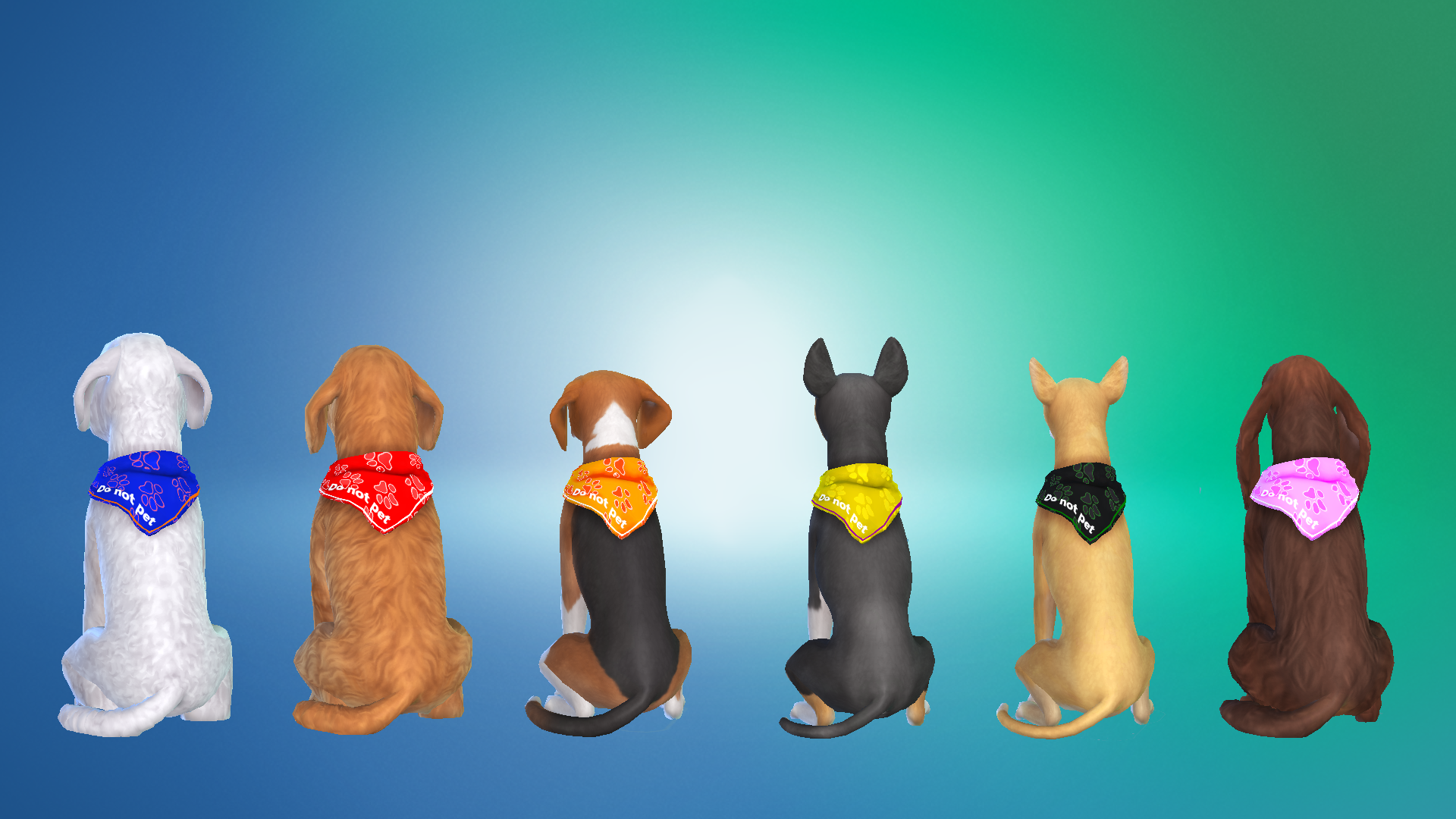 Mod The Sims - Service Dog Harnesses and Bandanas