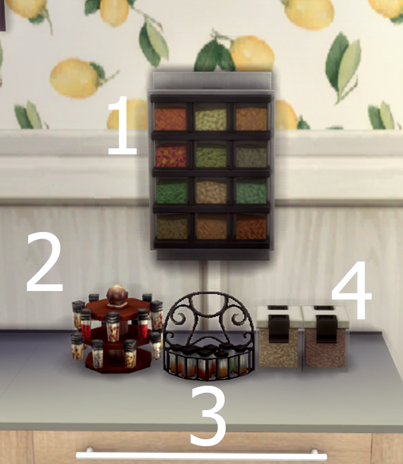 Mod The Sims - Functional Spice Racks