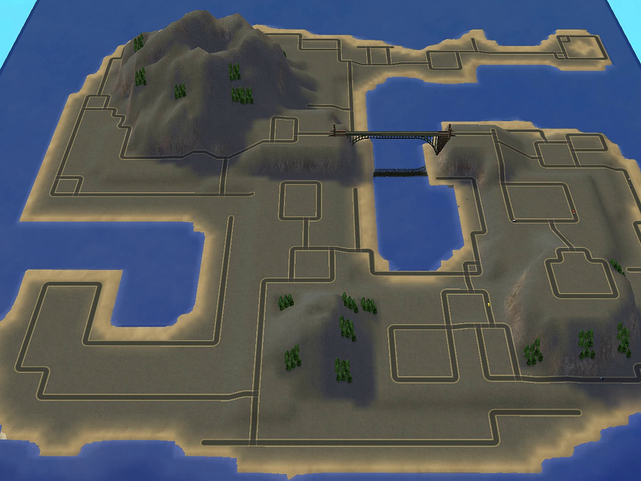 Mod The Sims - Volcano Island - Multilevel neighborhood map