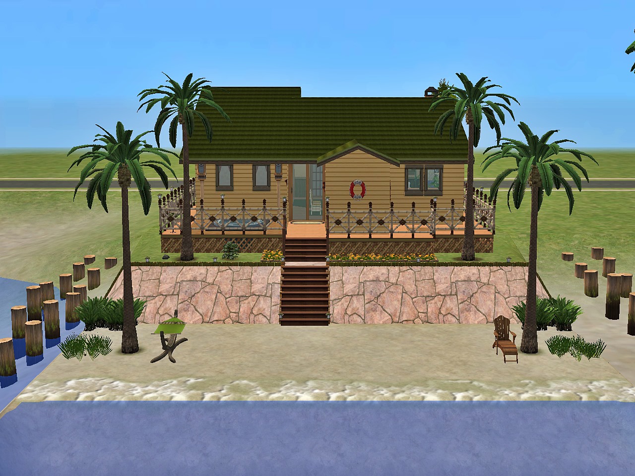 Mod The Sims - Beach ranch for Twikkii Island - No CC