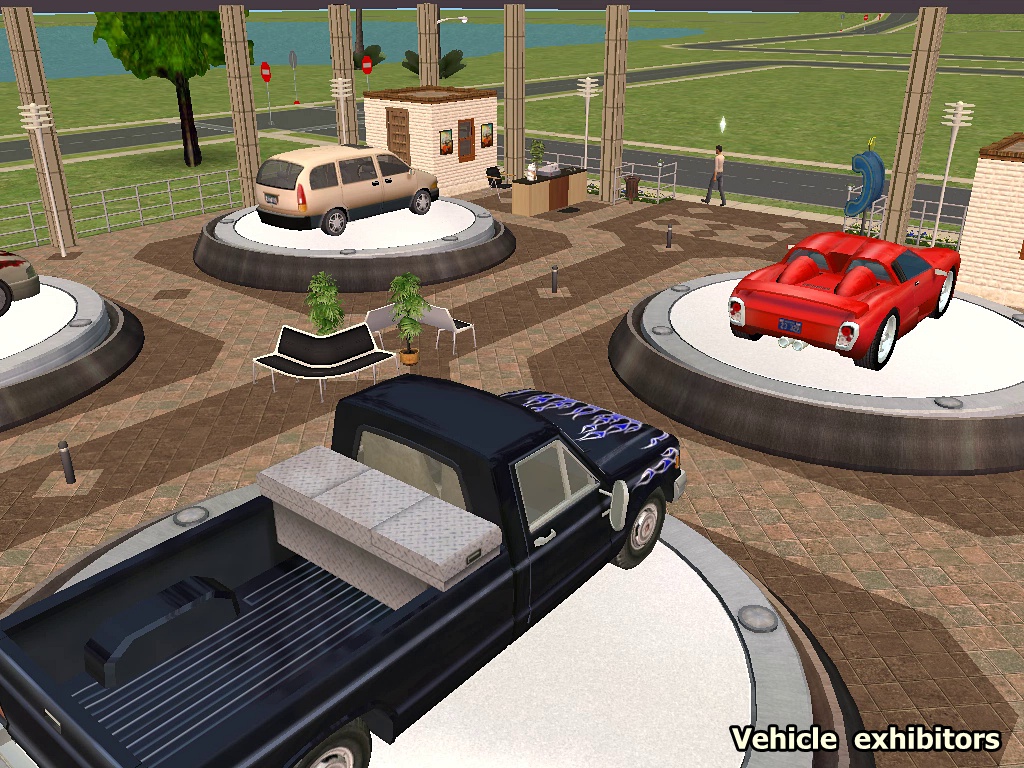 Mod The Sims - Car dealership - Business lot - No CC